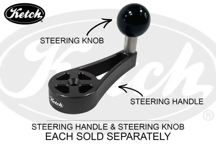 Ketch Anodized Aluminum PA Series Steering Handle
