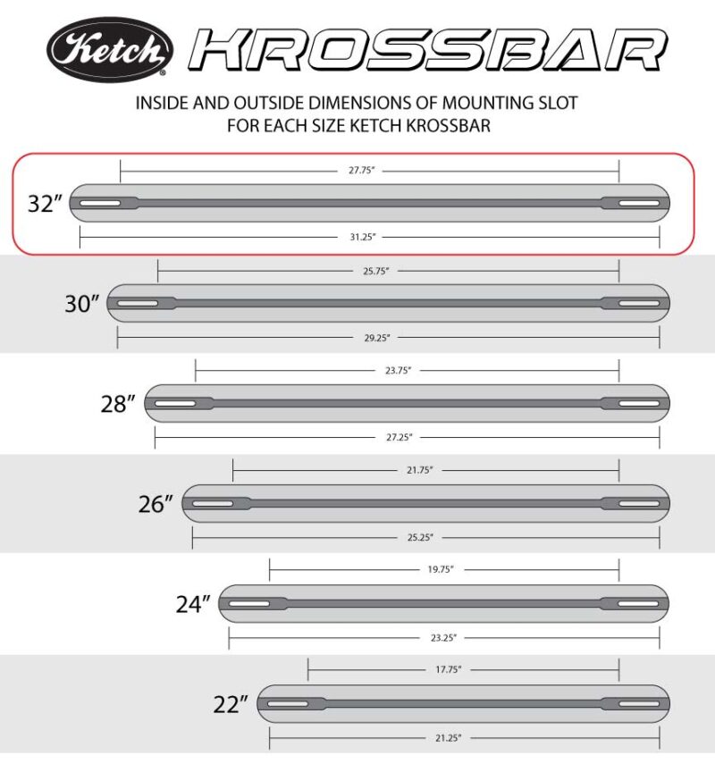 32 Inch – X-Aktrak HD Krossbar – Ketch Products