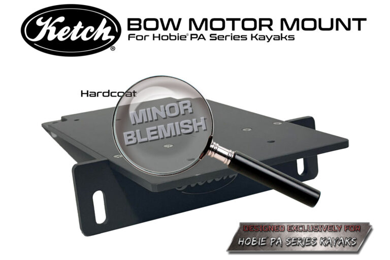 Blemished - Ketch Bow Motor Mount PA14 - Hardcoat Anodized Gunmetal Gray