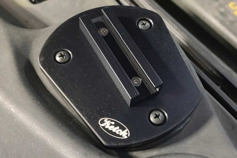 Rod Holder Delete Plate - T-Track - For NuCanoe Kayaks