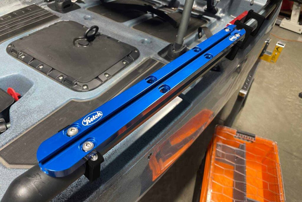 Kayak X-Aktrak H-Rail Adapter - Midnight Black Anodized