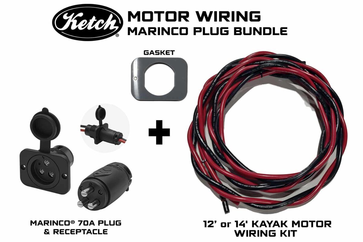 Kayak Motor Wiring Bundle - Ketch/Marinco